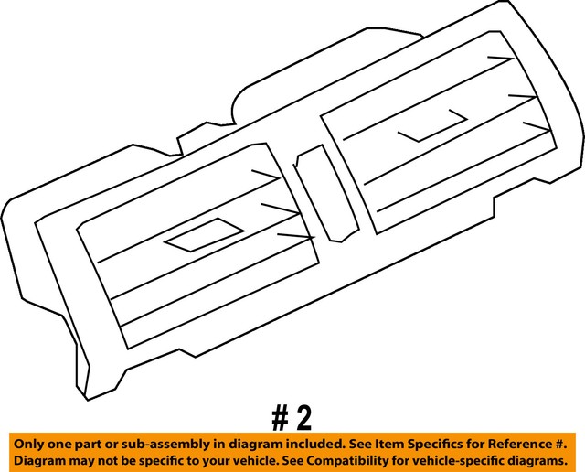 BMW OEM 14-16 X5 Dash A/c Heater Vent Air Center Grille 64229252648 for ...