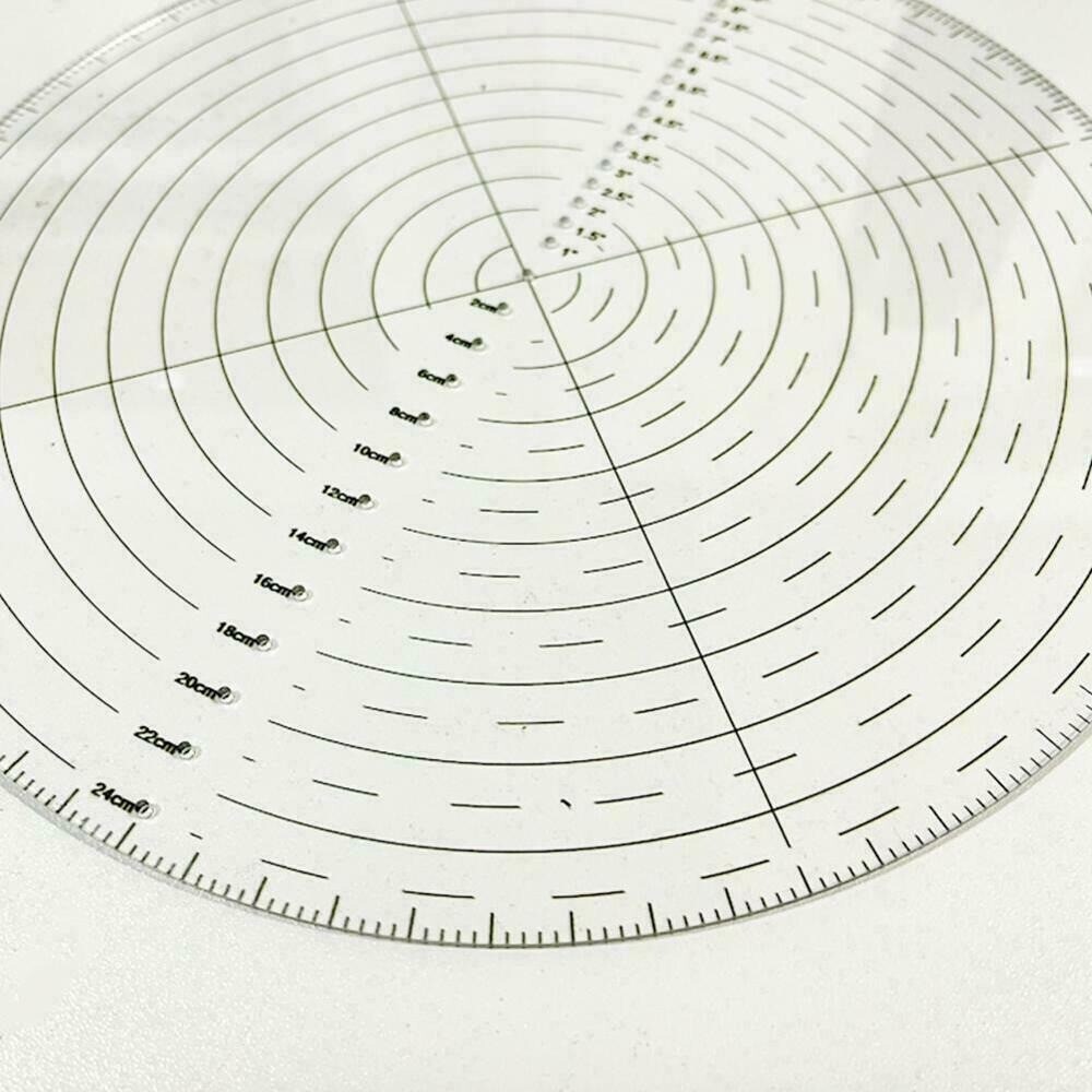 Work Woodturners Center Finder Protractor Plastic Ruler Compass Circle ...