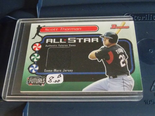 2004 Bowman Futures Game Gear Jersey Relics Baseball Card #ST Scott ...