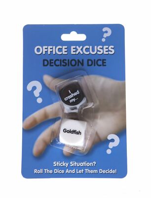 Office Excuse Dice by Boxer Gifts Decision Dice Fun Gag Office Toy | eBay