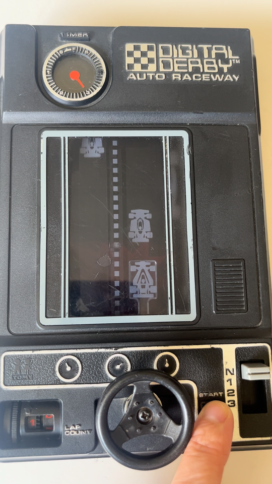 Tomy Digital Derby Auto Raceway Toy Game Vintage 1978 Tested Works See ...