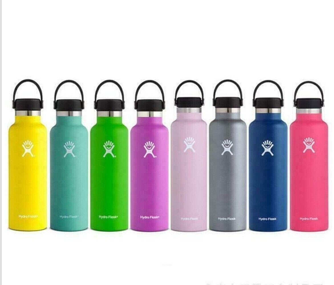 NEW RED Hydro Flask Water Bottle 21oz Stainless Steel Insulated Handle ...