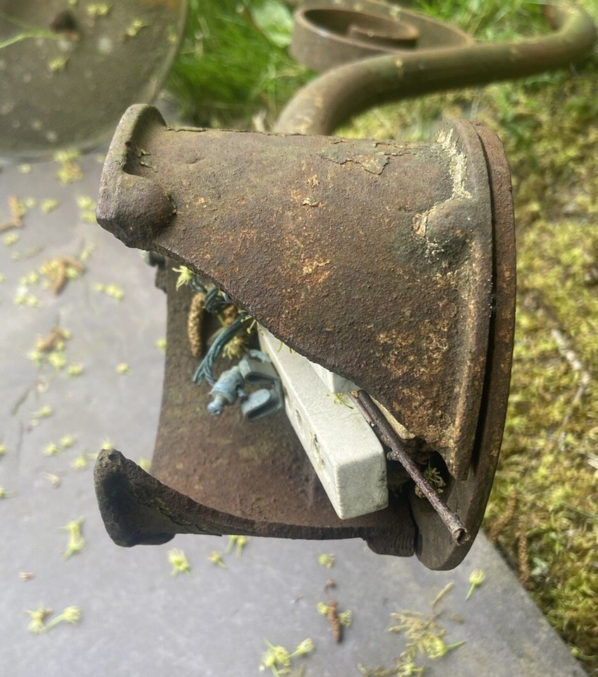 Antique Vintage Rare Swan Neck Cast Iron Wrought Street Light Lampost ...