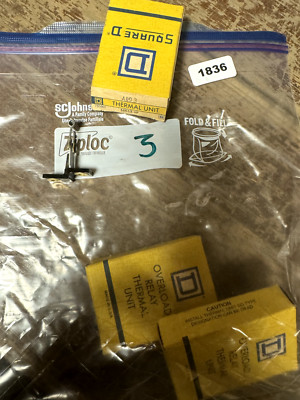 Square D AR93 Overload Relay Thermal Unit 3 Boxes | eBay