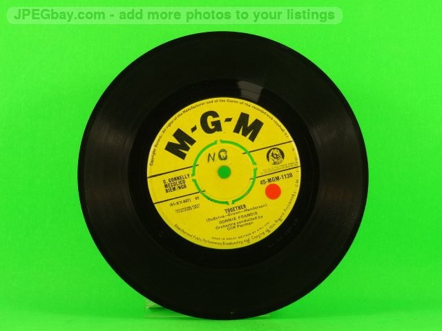 CONNIE FRANCIS TOO MANY RULES (132) 2 Track 7" Single along with Plain ...