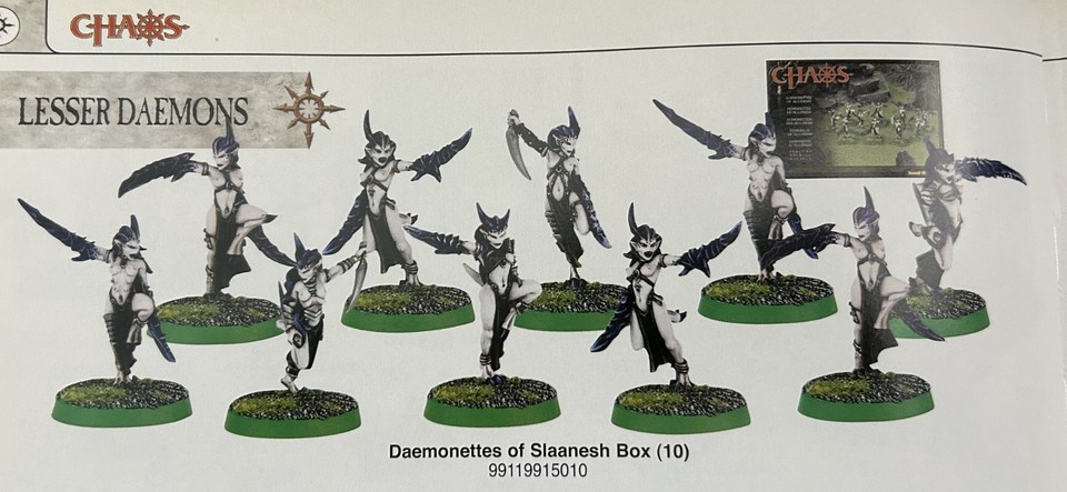 Warhammer Classic METAL Juan Diaz Daemonettes of Slaanesh BRAND NEW IN ...