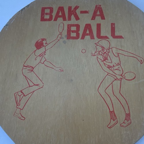 BAK-A-BALL Laminated Wooden Paddleball Paddles Backyard Game 16”Long ...