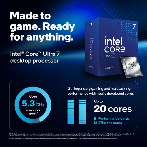 INTEL 265f BX80768265F Intel Core Ultra 7 Icosa-core 20 2.40 GHz Processor - for sale online | eBay