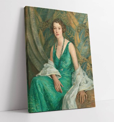 MARY TRIPE, PORTRAIT OF MRS N.S FALLA -CANVAS WALL ARTWORK PICTURE ...