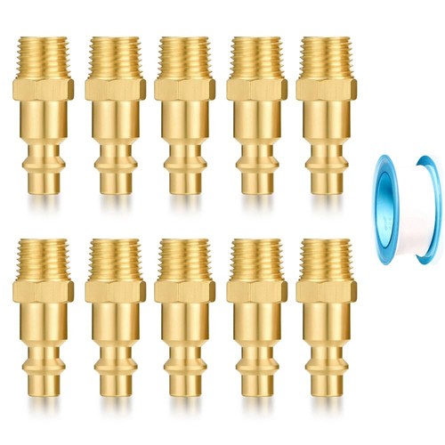 10pcs1/4-Inch NPT Male Industrial Air Hose Quick Connect Adapter, Air ...