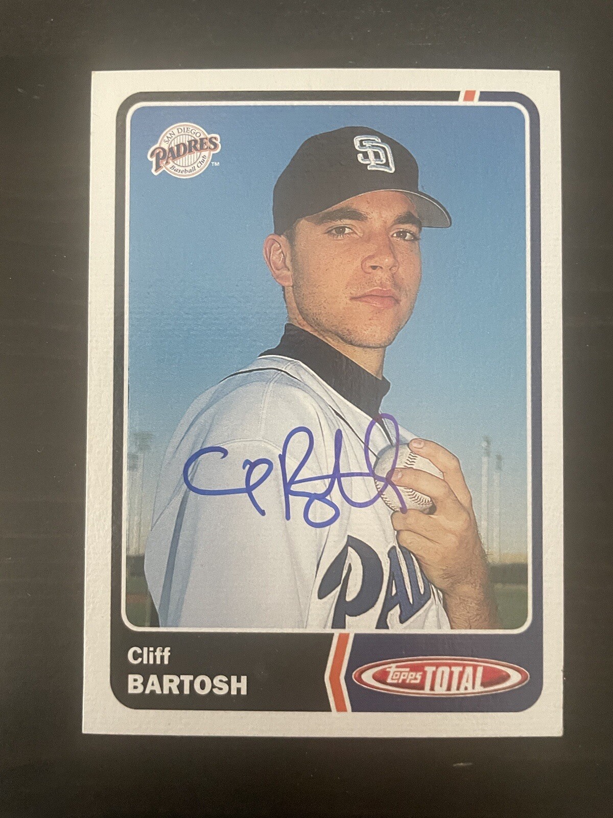 2003 Topps Total #152 Cliff Bartosh San Diego Padres Signed Card ...