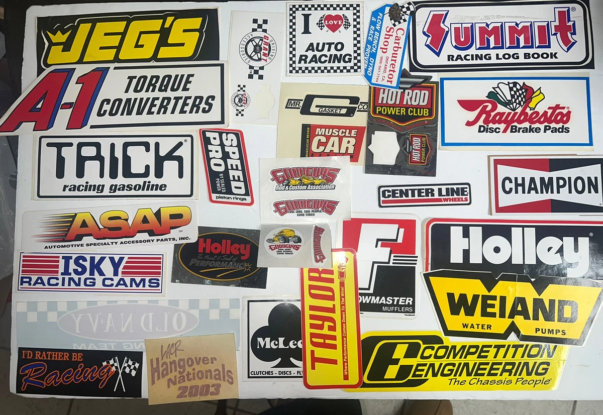 Vintage Race Car Stickers
