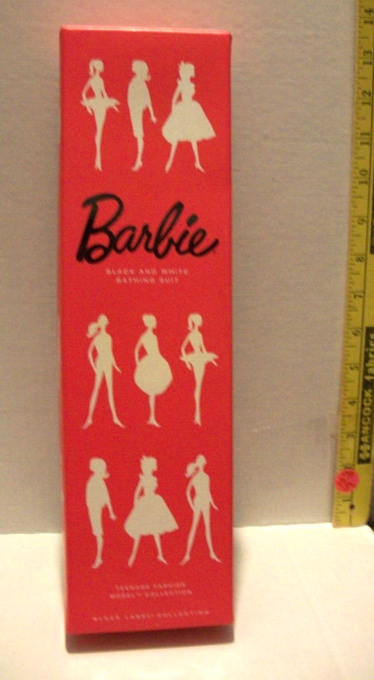 BLONDE PONYTAIL #1 BARBIE REPRO DOLL MATTEL NEW & PINK BOX SIGNED BILL ...