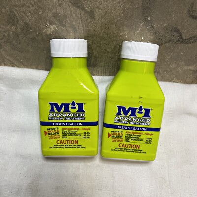 M-1 Advanced Mildew Treatment, Treats 1 Gallon 1.38 oz Each 2 Bottles ...