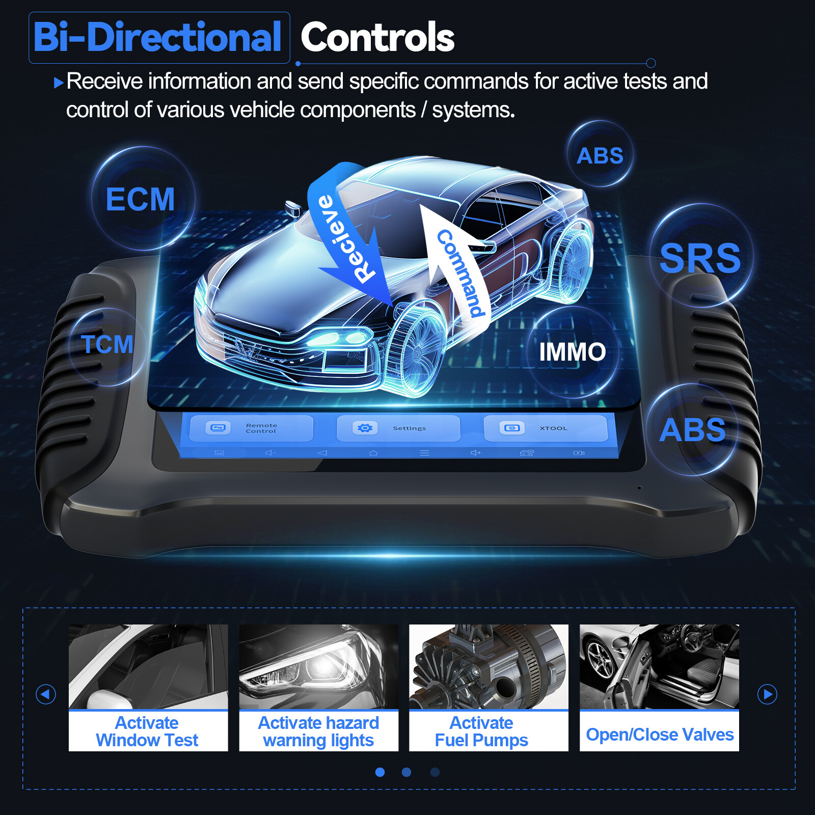 XTOOL IP900 Car Full Diagnosis Tool Bidirectional Scanner Pre-Post Scan ...