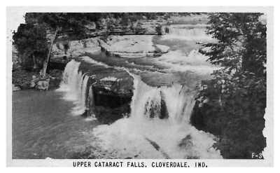 Cloverdale Indiana Upper Cataract Falls Scenic View - A82 | eBay