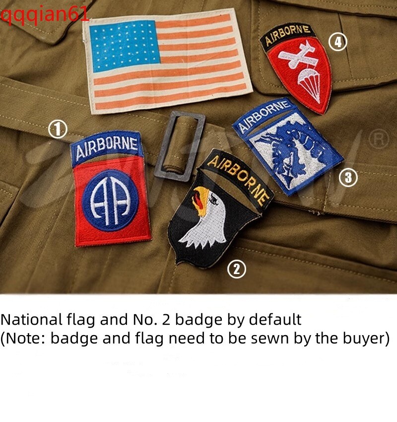 WWII Reproduction Film Props M42 Army Paratrooper Airborne Uniform ...