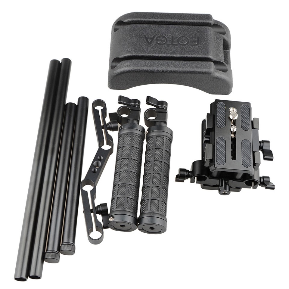 Pro Shoulder Rig Stabilizer Mount Rubber Handgrip Sponge Pad Fr DSLR ...