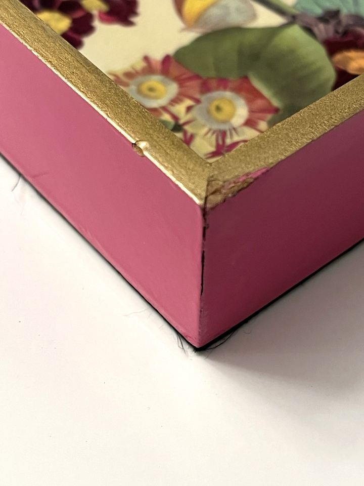 Michel Design Works Wooden Tray English Botanical Garden Butterfly 12.5 ...