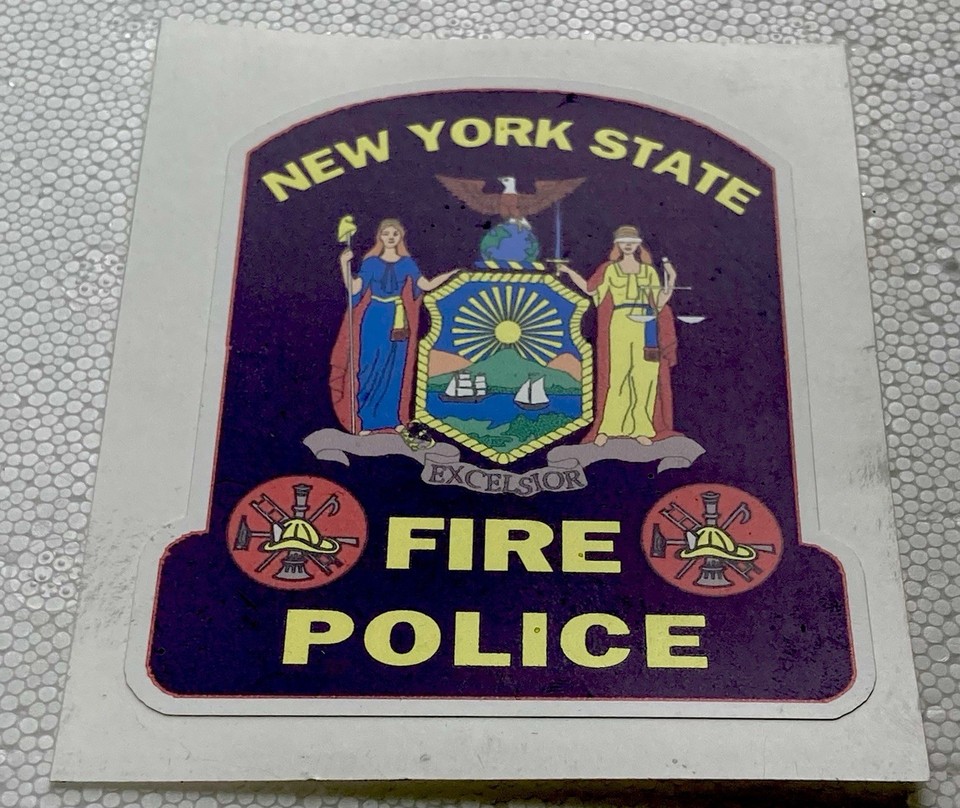NEW YORK STATE FIRE POLICE DECAL STICKER FIREFIGHTER BRAND NEW | eBay