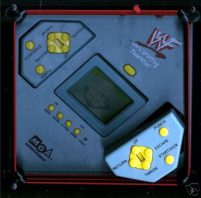 MGA ELECTRONIC WWF HANDHELD RING WRESTLING ARCADE ELECTRONIC VIDEO GAME ...