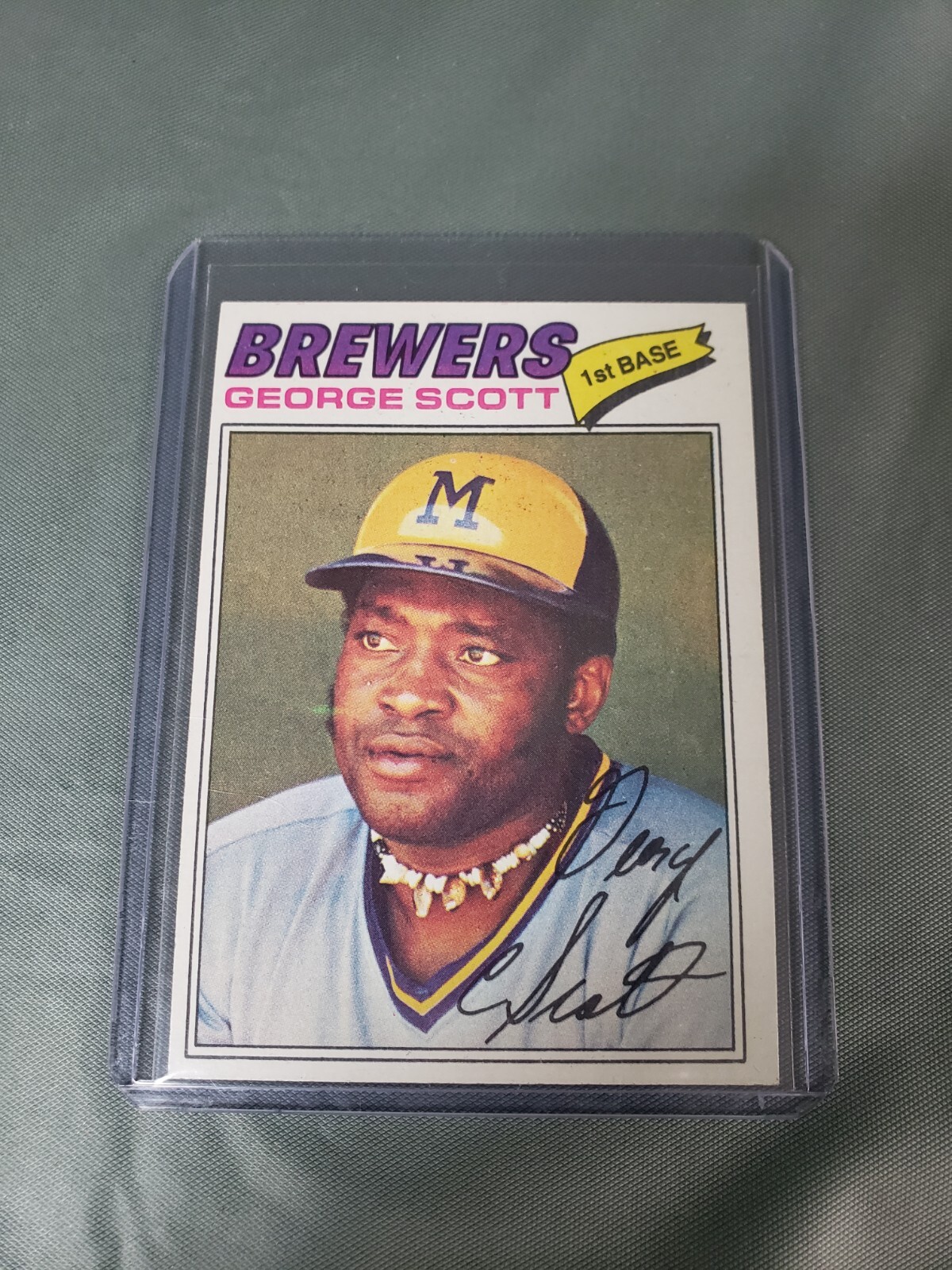 1977 Topps Baseball #255 George Scott Milwaukee Brewers Excellent ...