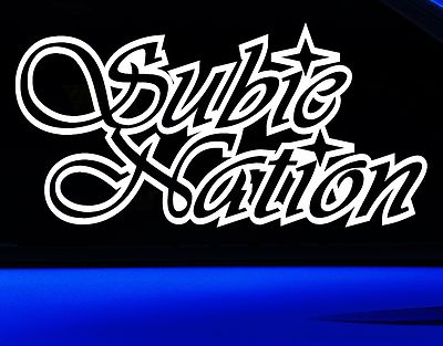 Subie Nation WRX STI Gc8 JDM Drift SUBIENATION Vinyl Sticker Decal ...