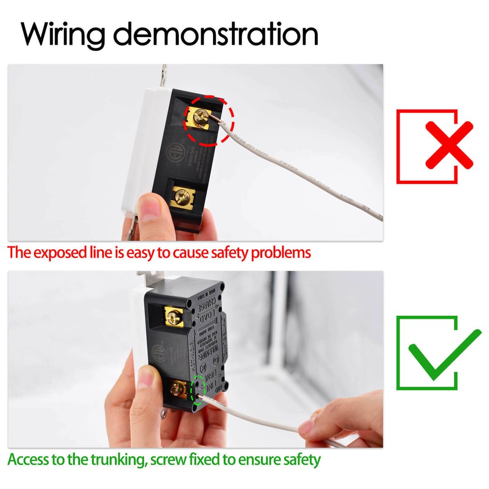 20A Amp GFCI GFI Tamper Resistant Safety Outlet Receptacle w/LED-TR ...