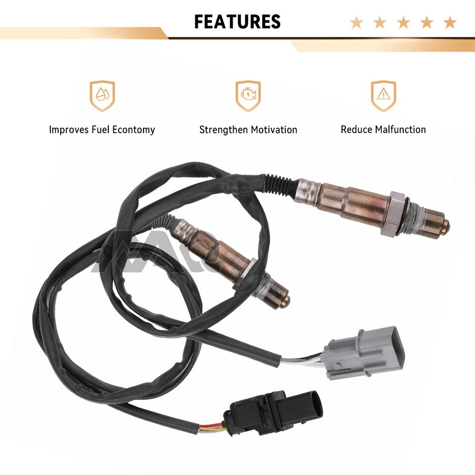 2PCS Upstream & Downstream Oxygen Sensor O2 02 For 2012-2017 Kia Rio ...