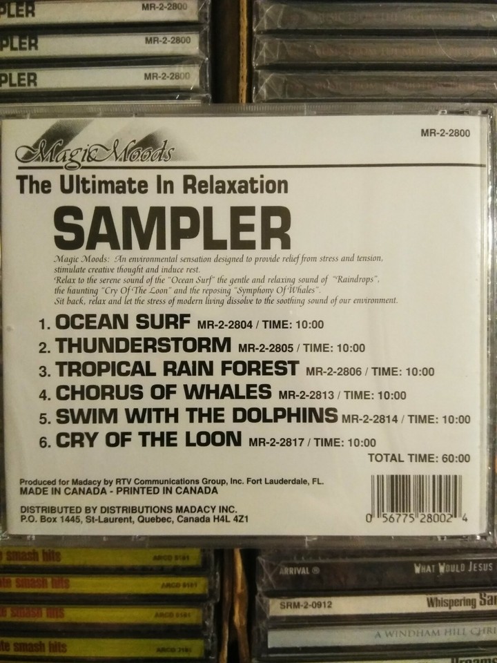 Ultimate in Relaxation Sampler Magic Moods Various CD 1994 NEW SEALED ...