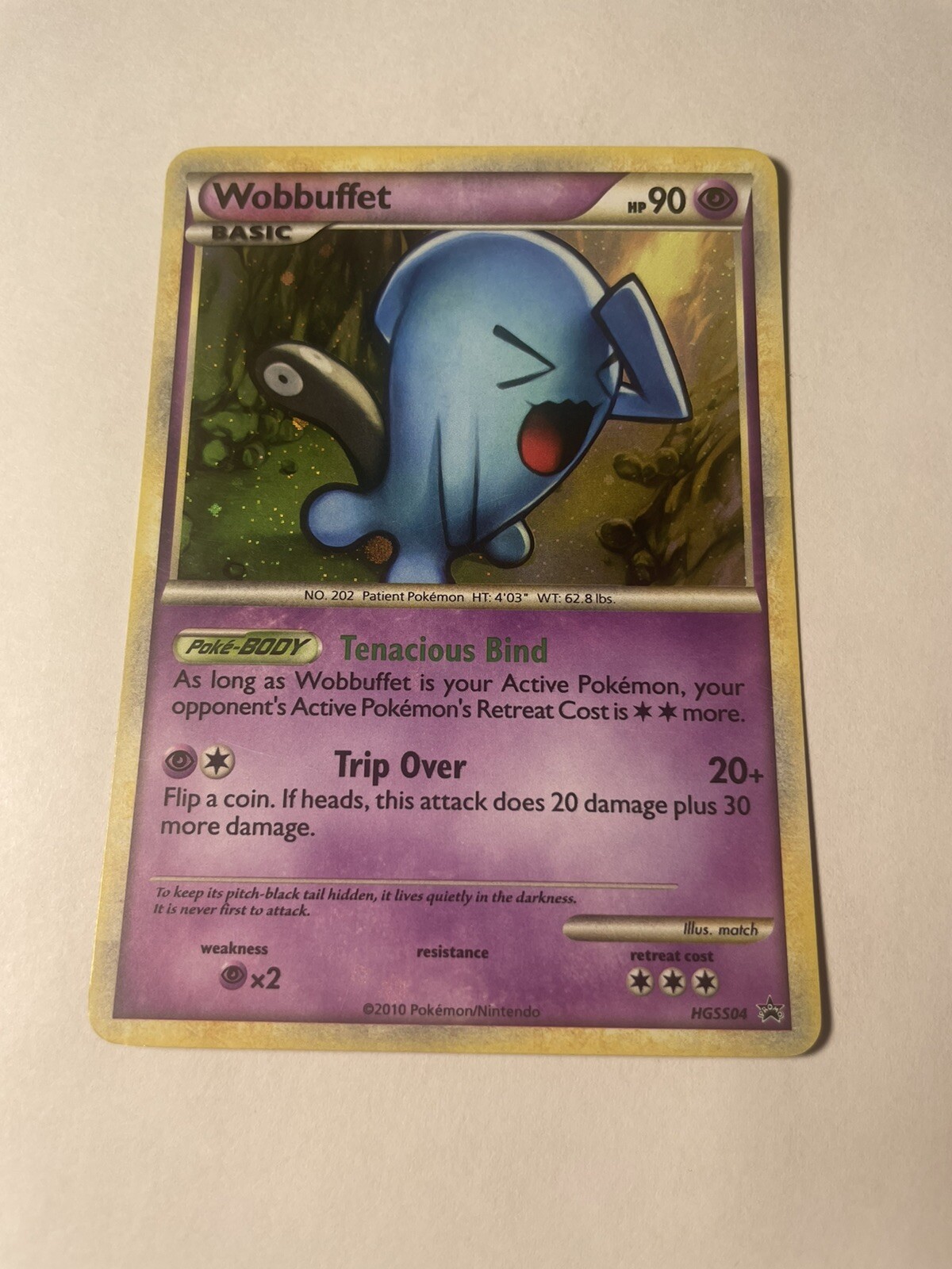 Pokémon TCG Wobbuffet (HGSS Promo 4) HeartGold & SoulSilver Three Pack ...