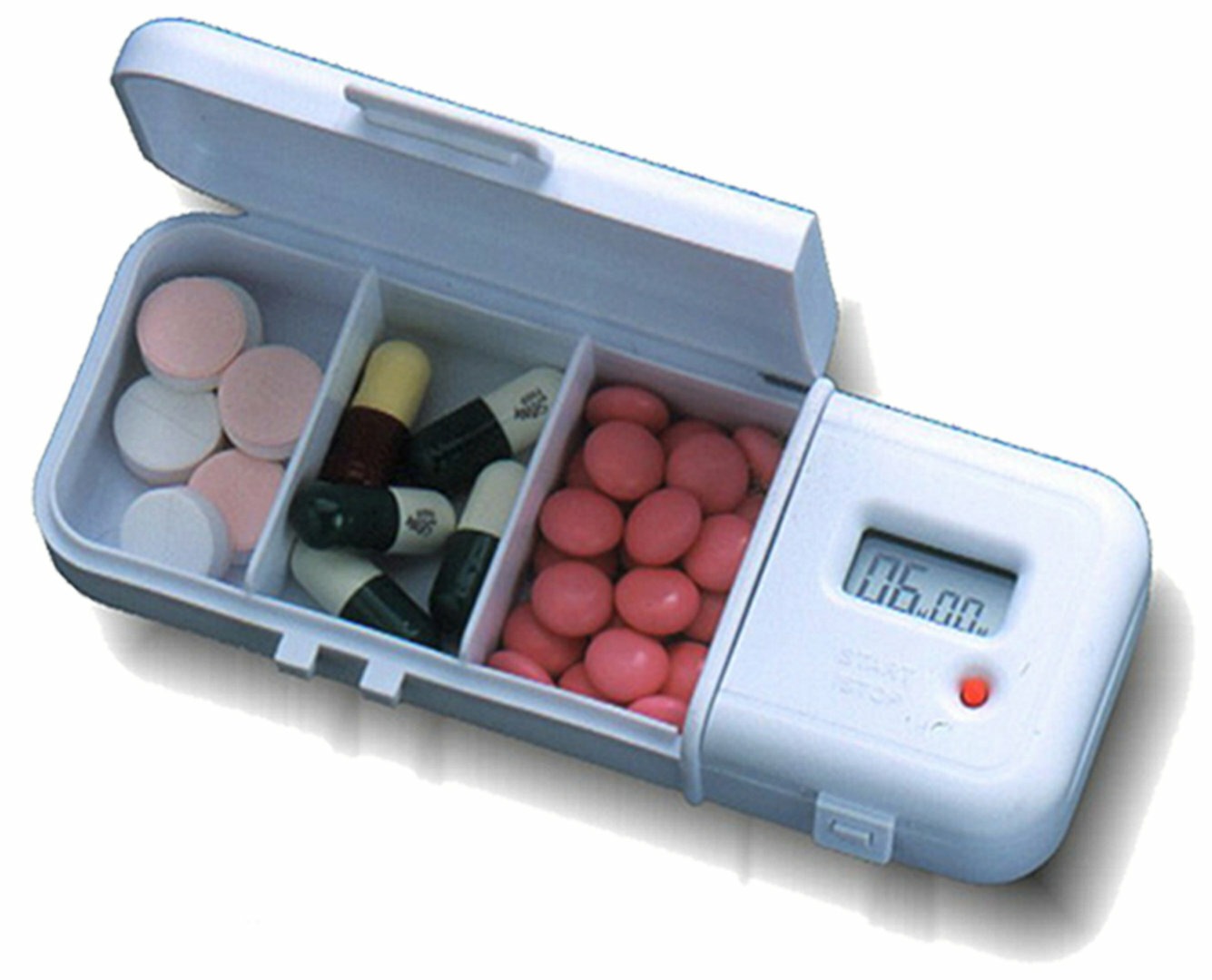 Pill Reminder Storage Box Electronic Alarm Portable Pocket Medication ...