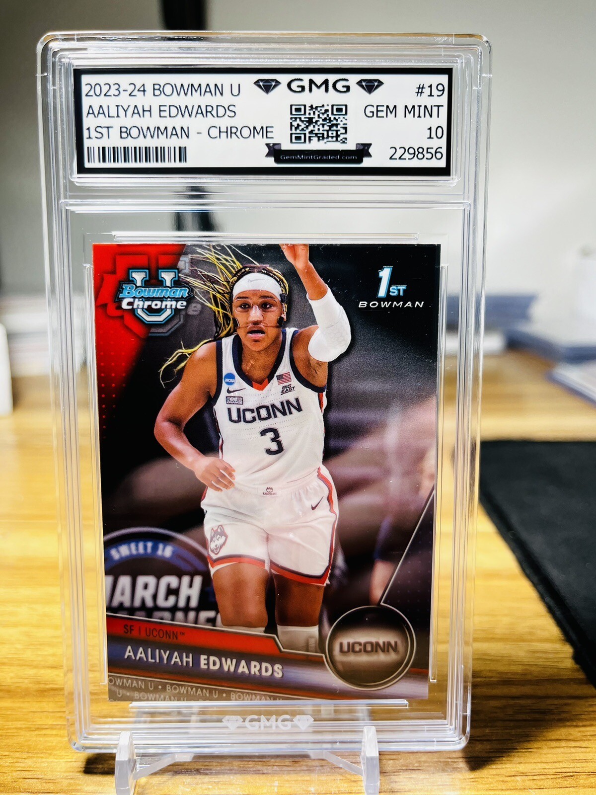 2023-24 Bowman U Aaliyah Edwards Rookie GMG Graded 10 Gem Mint 💎 1st ...