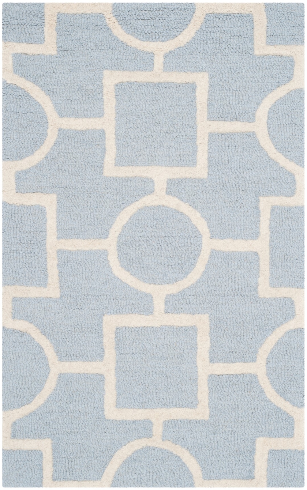 Safavieh Cambridge LIGHT BLUE / IVORY Wool Area Rug 3' x 5' - CAM143A-3 ...