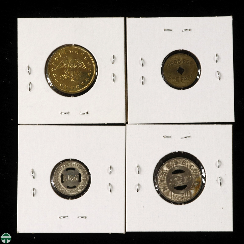 Lot of 20 Transit Tokens in 2x2 Paper Flips - Mixed Batch | eBay