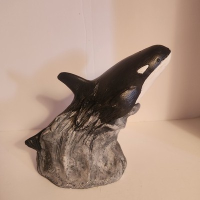 Mt. St Helens Sculpture Of Orca Crafted By Hand Of Genuine Volcanic Ash ...