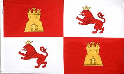 Castile y Leon Flag 3x5 ft Spain Spanish Royal Castle Lion Banner Coat ...