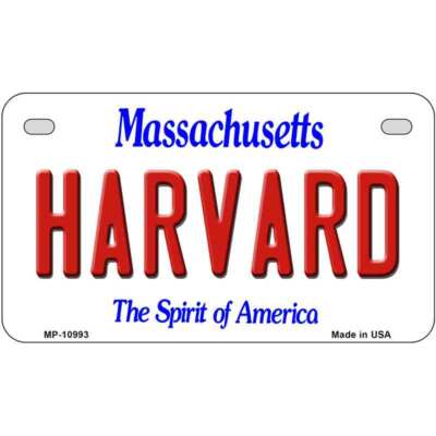 Harvard Massachusetts Novelty Metal Motorcycle Plate MP-10993 | eBay