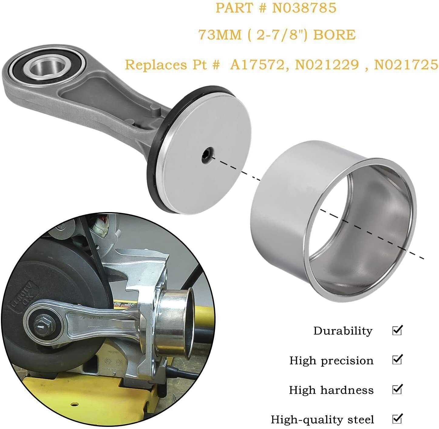 N038785 Air Compressor Piston Rod Replament Kit For Dewalt, Black and ...