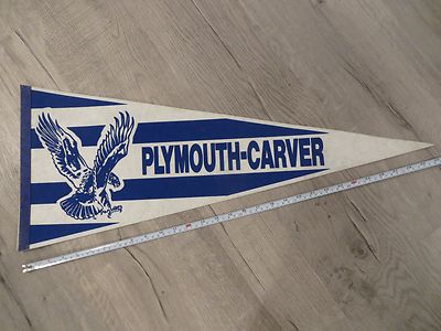 Plymouth Carver Massachusetts High School Mass MA Felt Pennant Flag ...