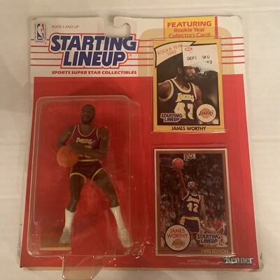 1990 James Worthy Los Angeles Lakers Purple Jersey Starting Lineup ...