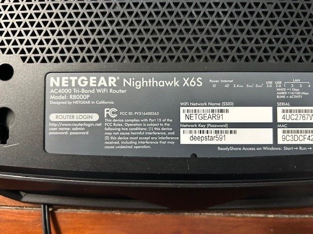 NETGEAR Nighthawk X6S AC4000 Tri-Band Gigabit Wi-Fi Router - ‎Black ...