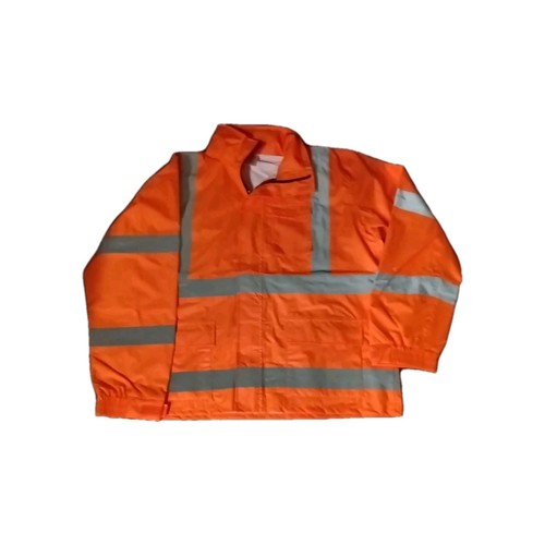 New ULINE Orange Reflective Class 3 Rain Jacket XL | eBay