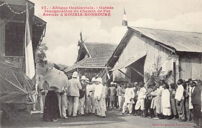 Guinea - Inauguration of the Railway - Arrival at Kouria-Konkouré ...
