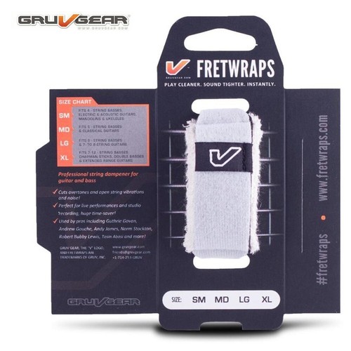 Gruv Gear FretWraps Guitar Bass String Muter Dampener 1-Pack White ...