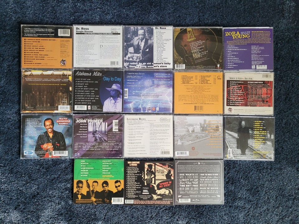 MIXED BLUES CDs LOT OF 18 OOP RARE ZORA YOUNG NICK MOSS Dr ROSS ALABAMA MIKE + | eBay