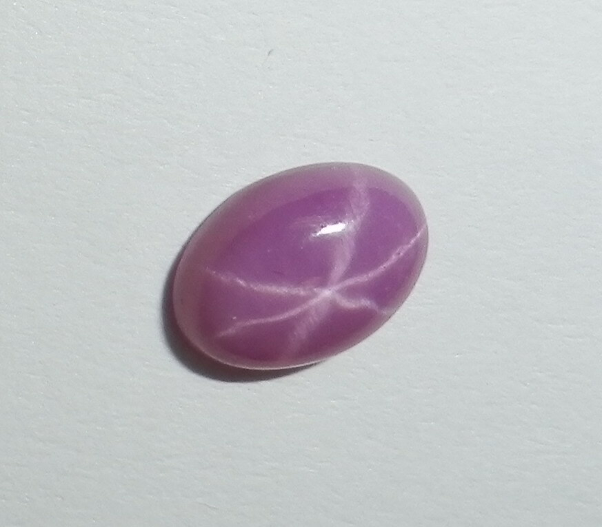 Opaque Star Ruby Oval 7x5 mm Cabochon 6 Rayed Lab-created Stone 5 ...