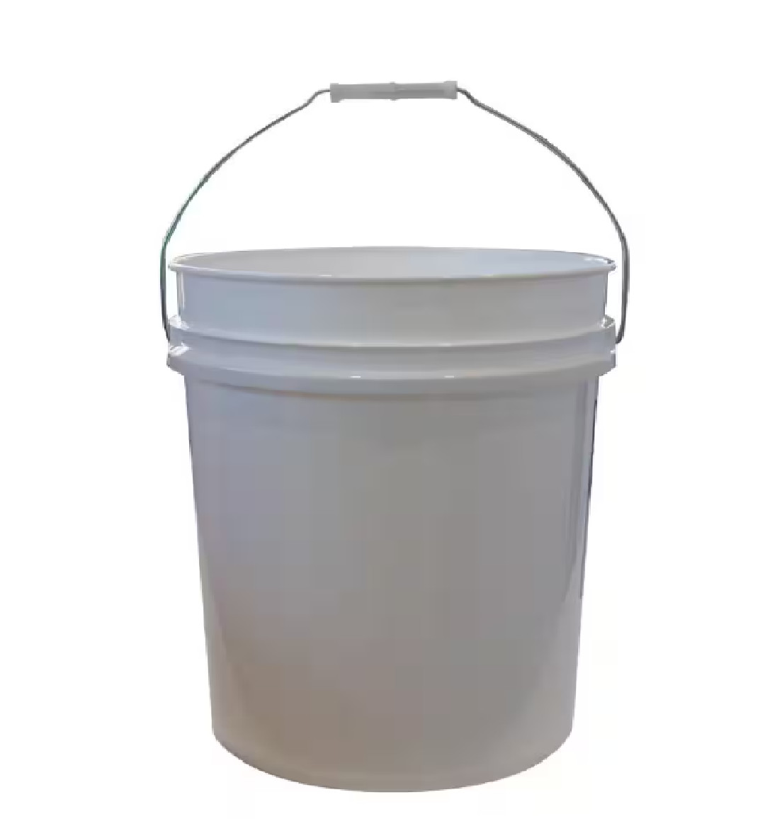 5 Gallon Plastic Bucket Heavy Duty White Paint Pail Storage Buckets 10 ...