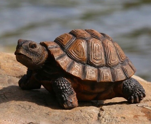Large Resin Tortoise Statue Garden Sculpture Tabletop Figurine Home ...