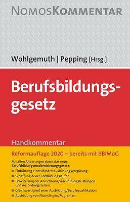 Berufsbildungsgesetz von Georg Pepping Hans Hermann Wohlgemuth (2020 ...